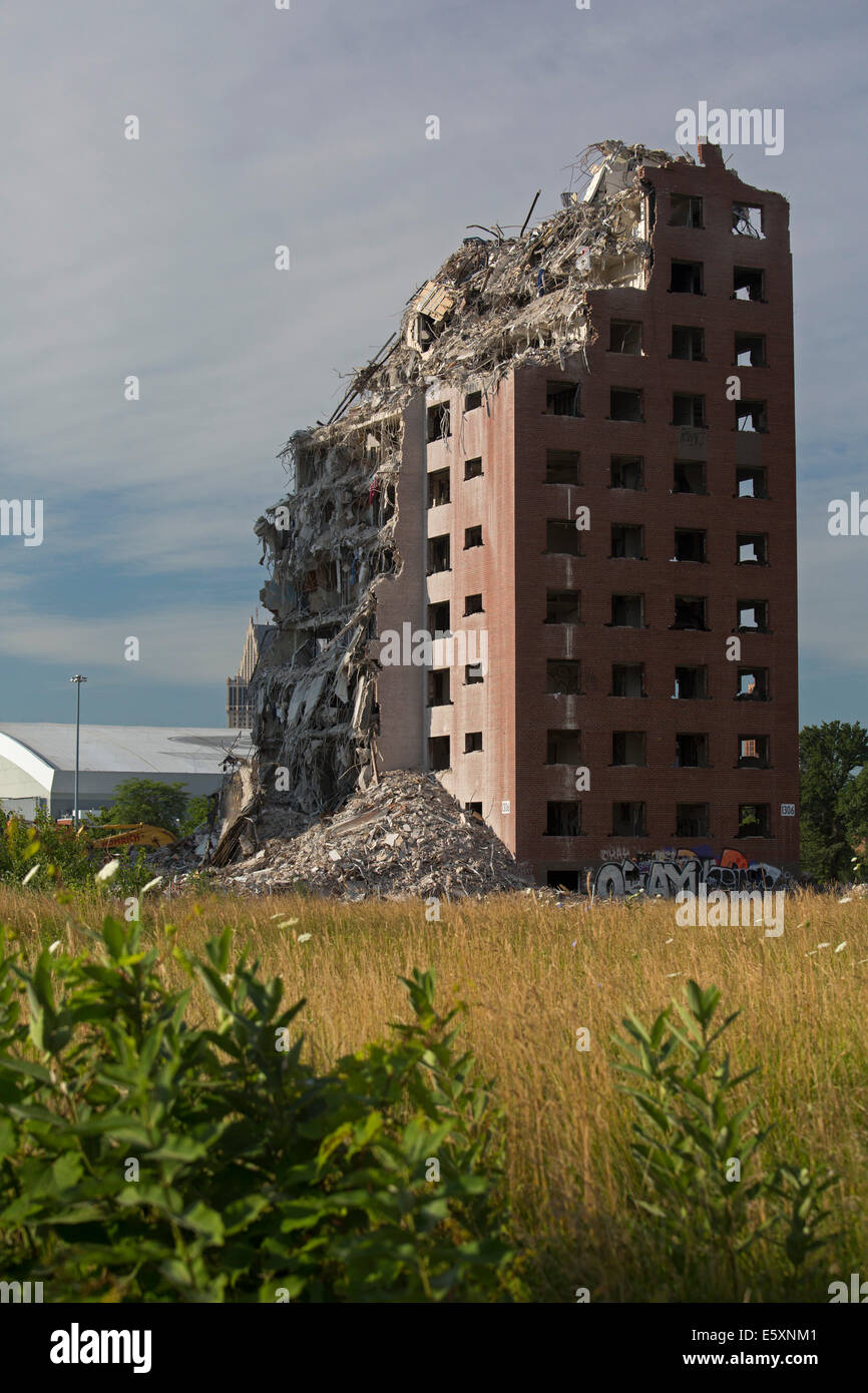 Detroit, Michigan - Demolition of the Brewster-Douglass public housing ...