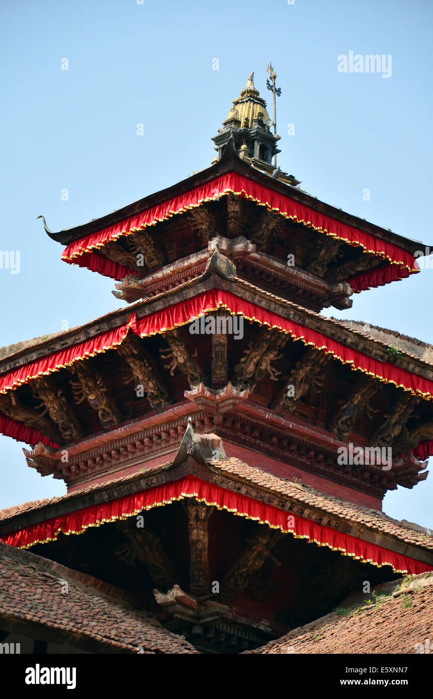 Roof of Hanuman Dhoka is a complex of structures with the Royal Palace ...