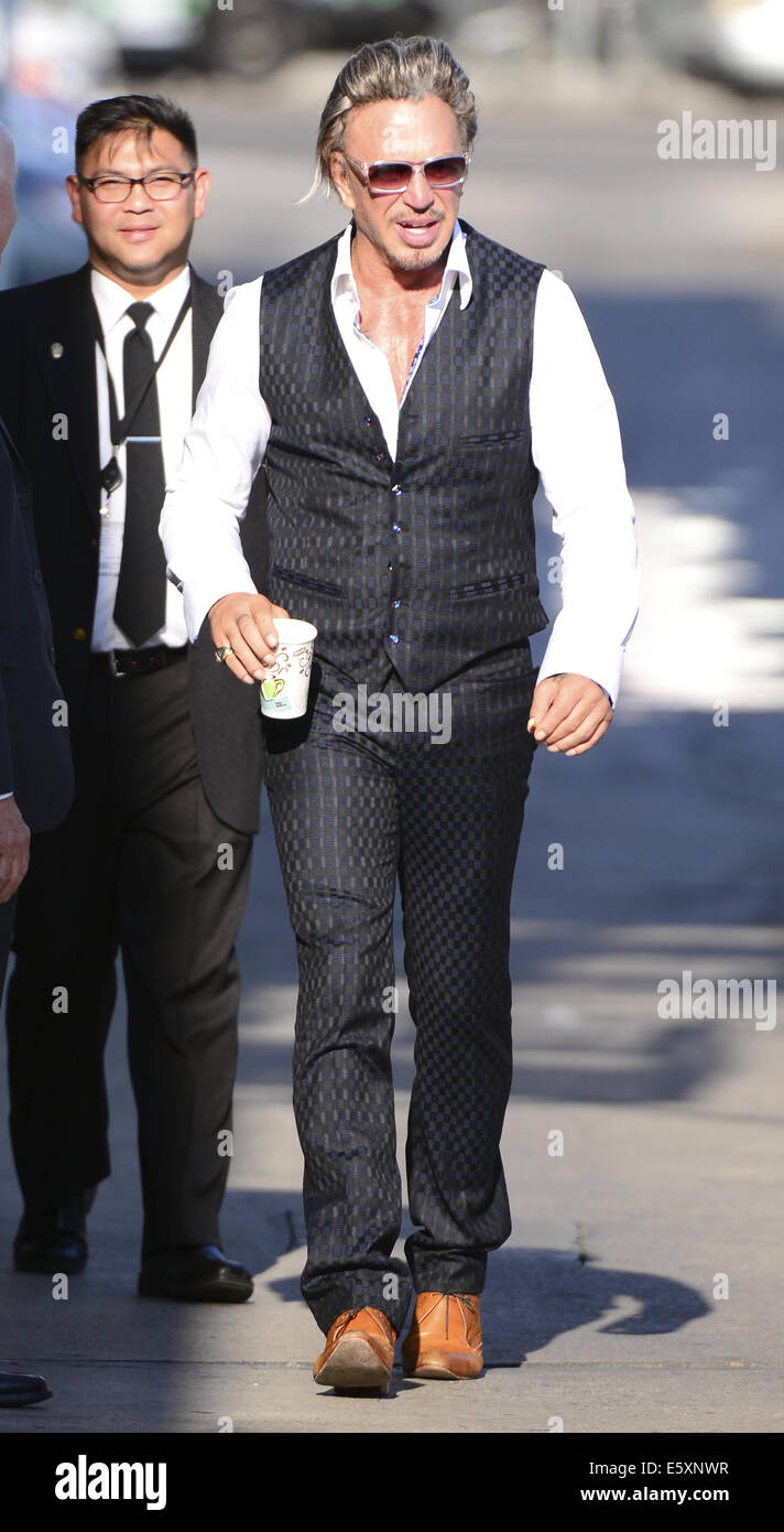 Hollywood, California, USA. 7th Aug, 2014. American actor Mickey Rourke ...