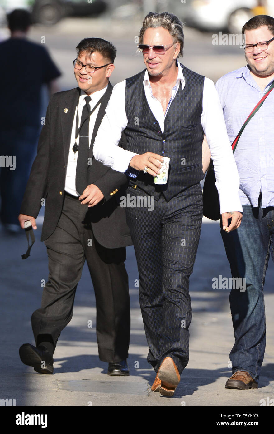 Hollywood, California, USA. 7th Aug, 2014. American actor Mickey Rourke ...