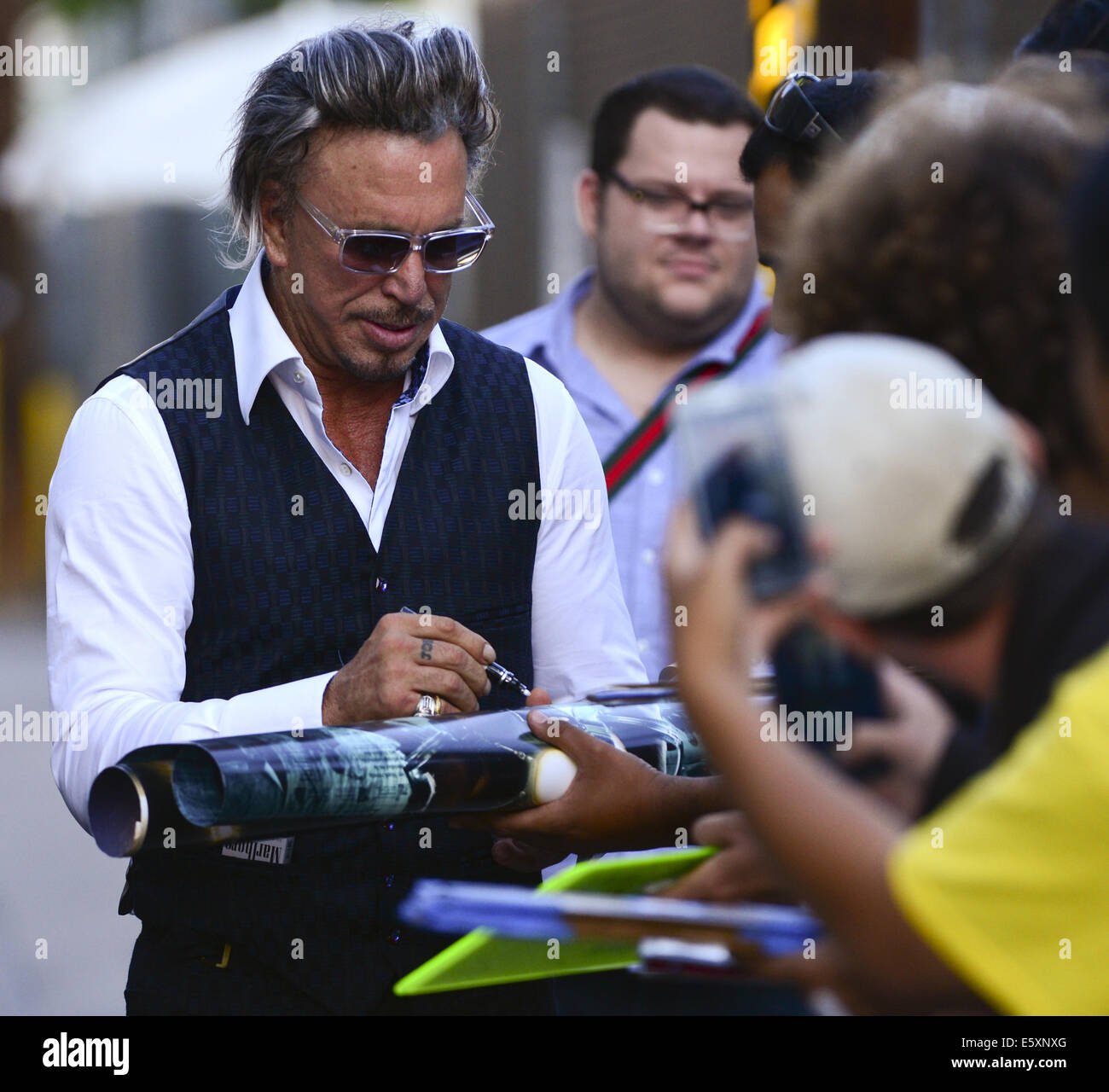 Hollywood, California, USA. 7th Aug, 2014. American actor Mickey Rourke ...