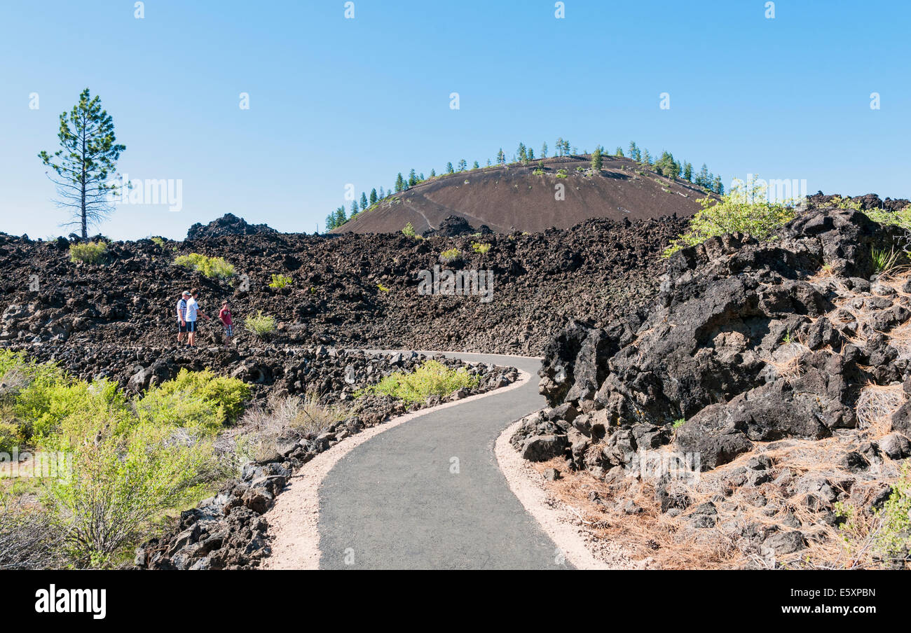 Oregon, Newberry National Volcanic Monument, Lava Butte, Trail of the ...