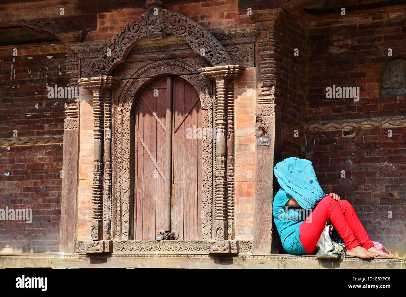Nepalese in Basantapur Durbar Square at Kathmandu Nepal Stock Photo - Alamy