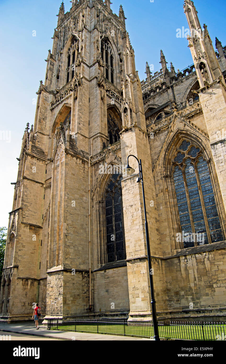 York Minster, the largest gothic cathedral in northern Europe, York ...