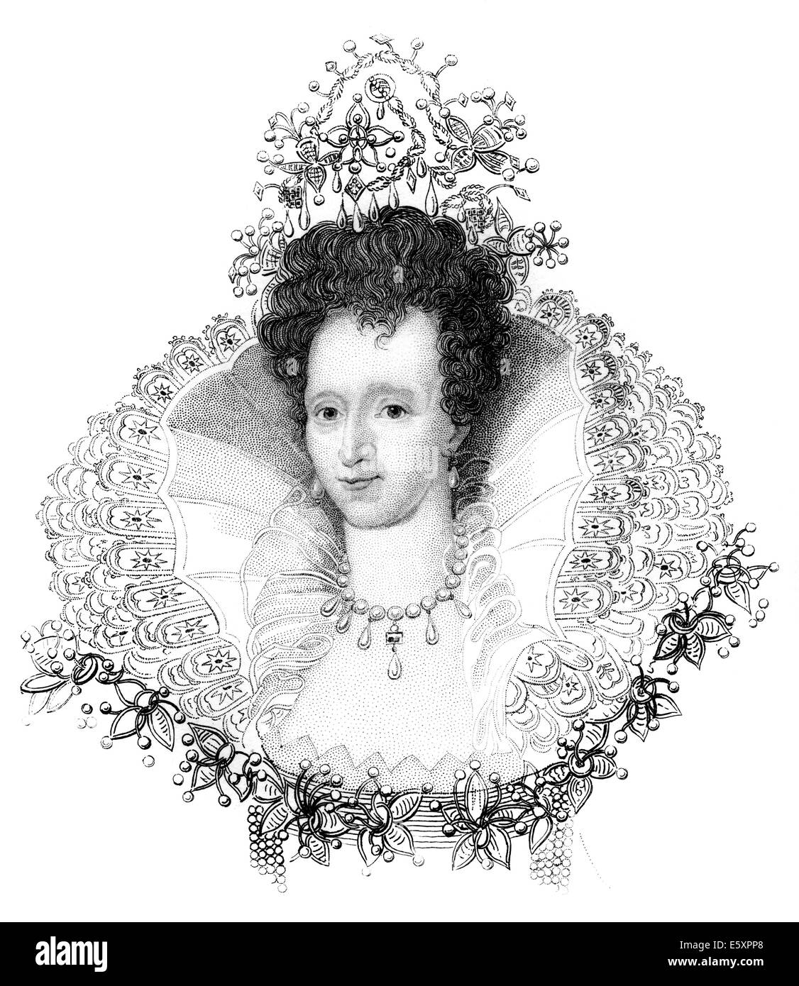 portrait of Elizabeth I, 1533 - 1603, Queen of England 1558 - 1603 ...