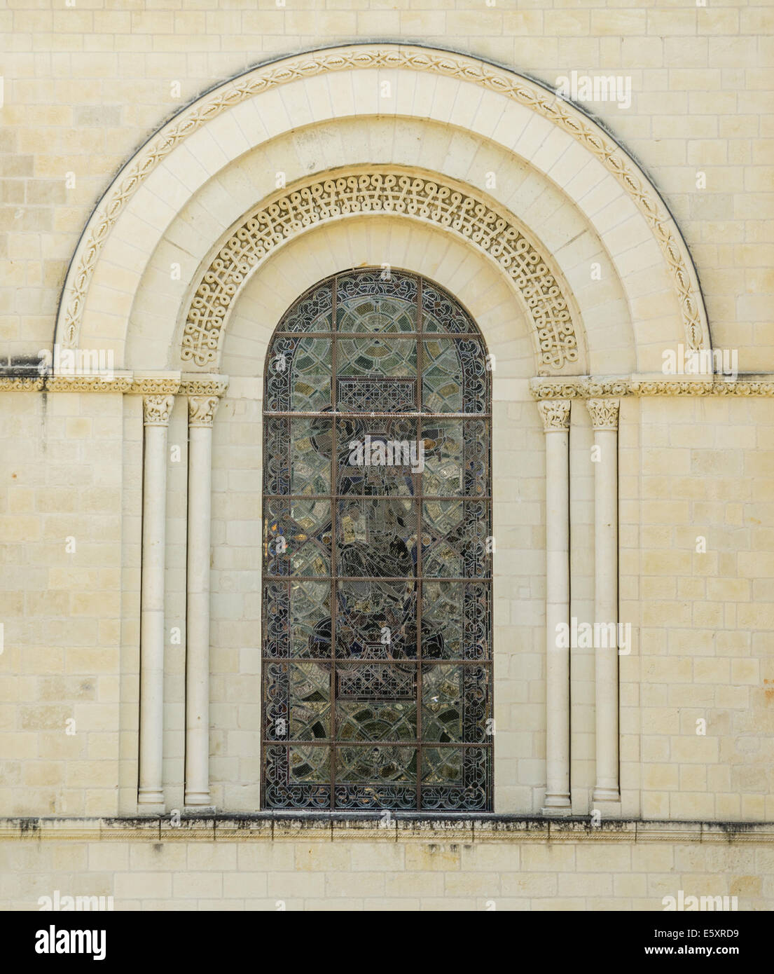 FRANCE: window in the Fontevraud Abbey Stock Photo - Alamy