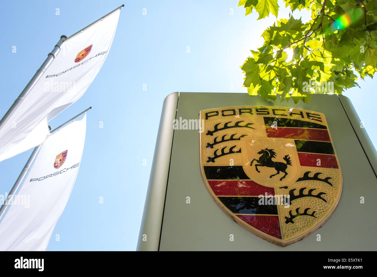 Germany: Porsche AG headquarters in Stuttgart Photo from 17 July 2014 ...