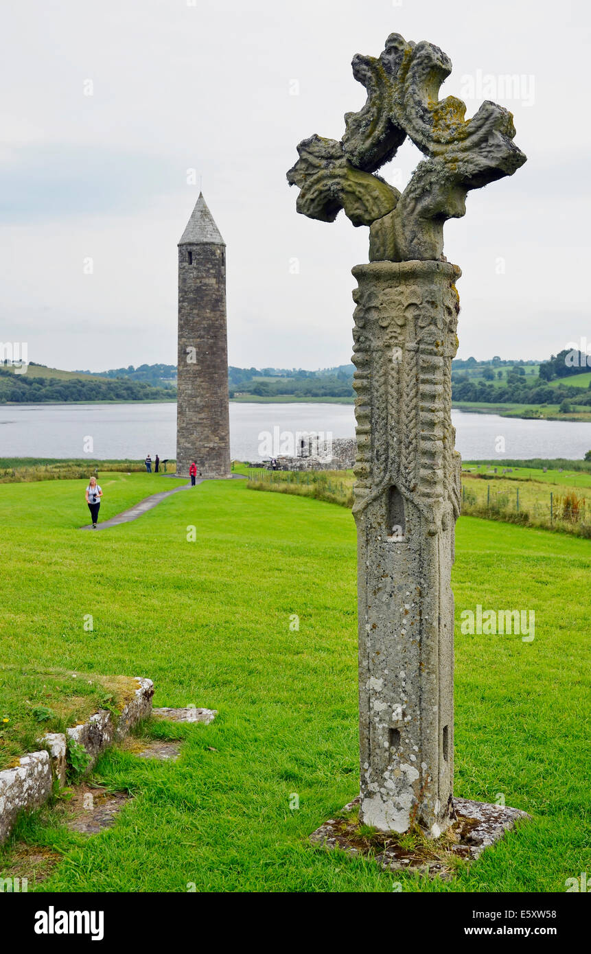 The fine 12th century monastic site on Devenish Island, Lower Lough ...