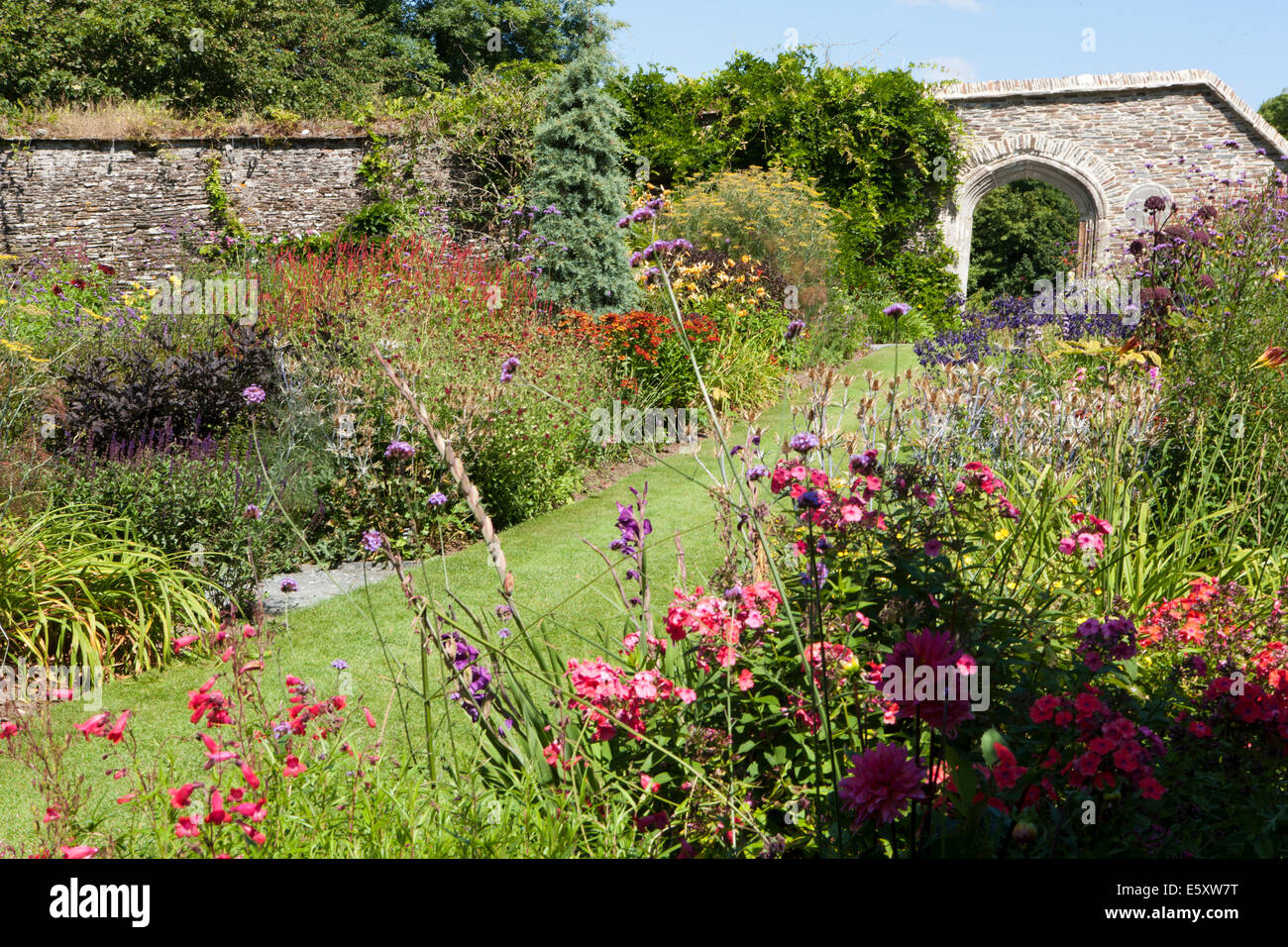 The Walled Garden at The Garden House Buckland Monachorum Yelverton ...