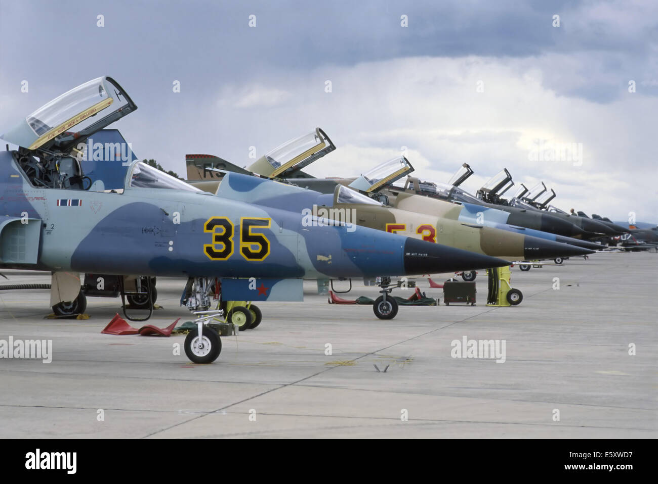 Decimomannu NATO air base (Sardinia, Italy), F 5 Aggressor U.S ...