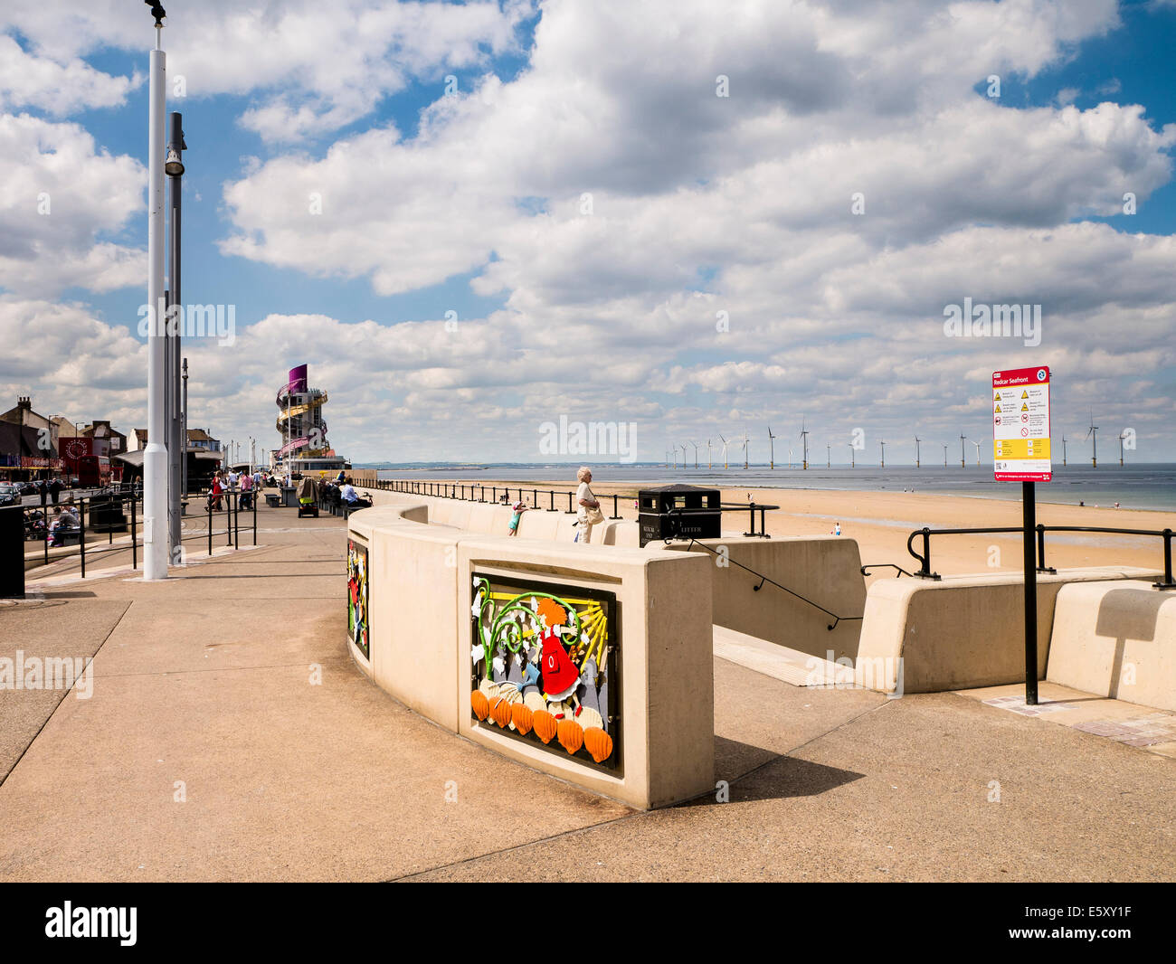 Redcar Promenade, Cleveland Stock Photo - Alamy
