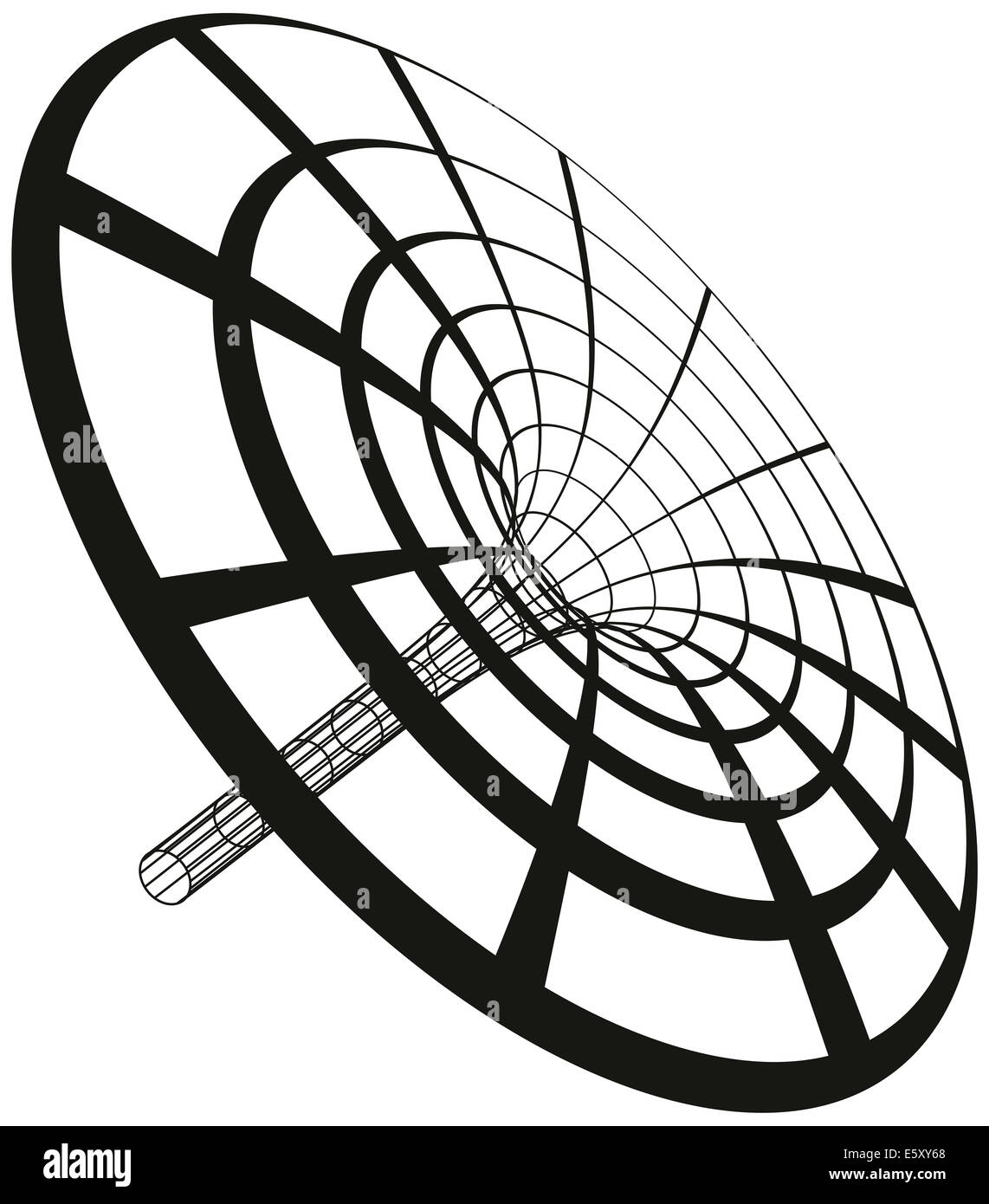 Black Hole Funnel - Black hole funnel generated with circles and lines ...