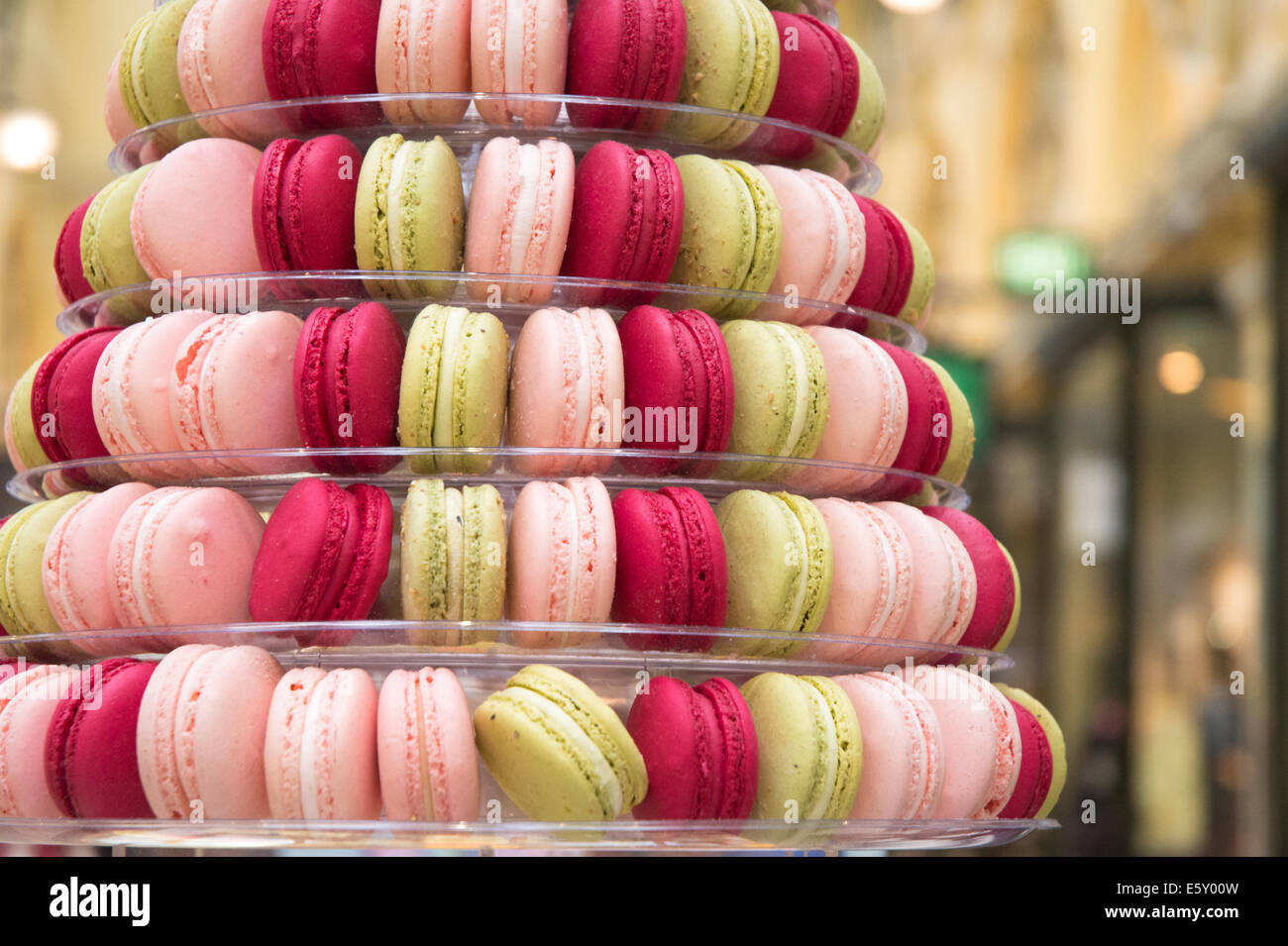 Macaron Biscuit Tree Stock Photo - Alamy