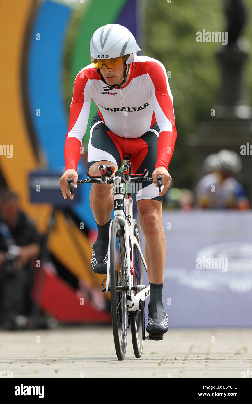 Mark Francis of Gibraltar in the Cycling Time Trial at the 2014 ...