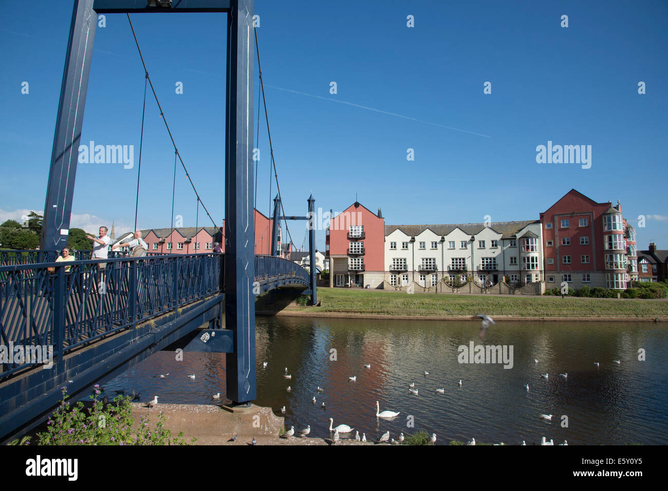 Haven Banks Cricklepit Bridge leading to housing development on the ...