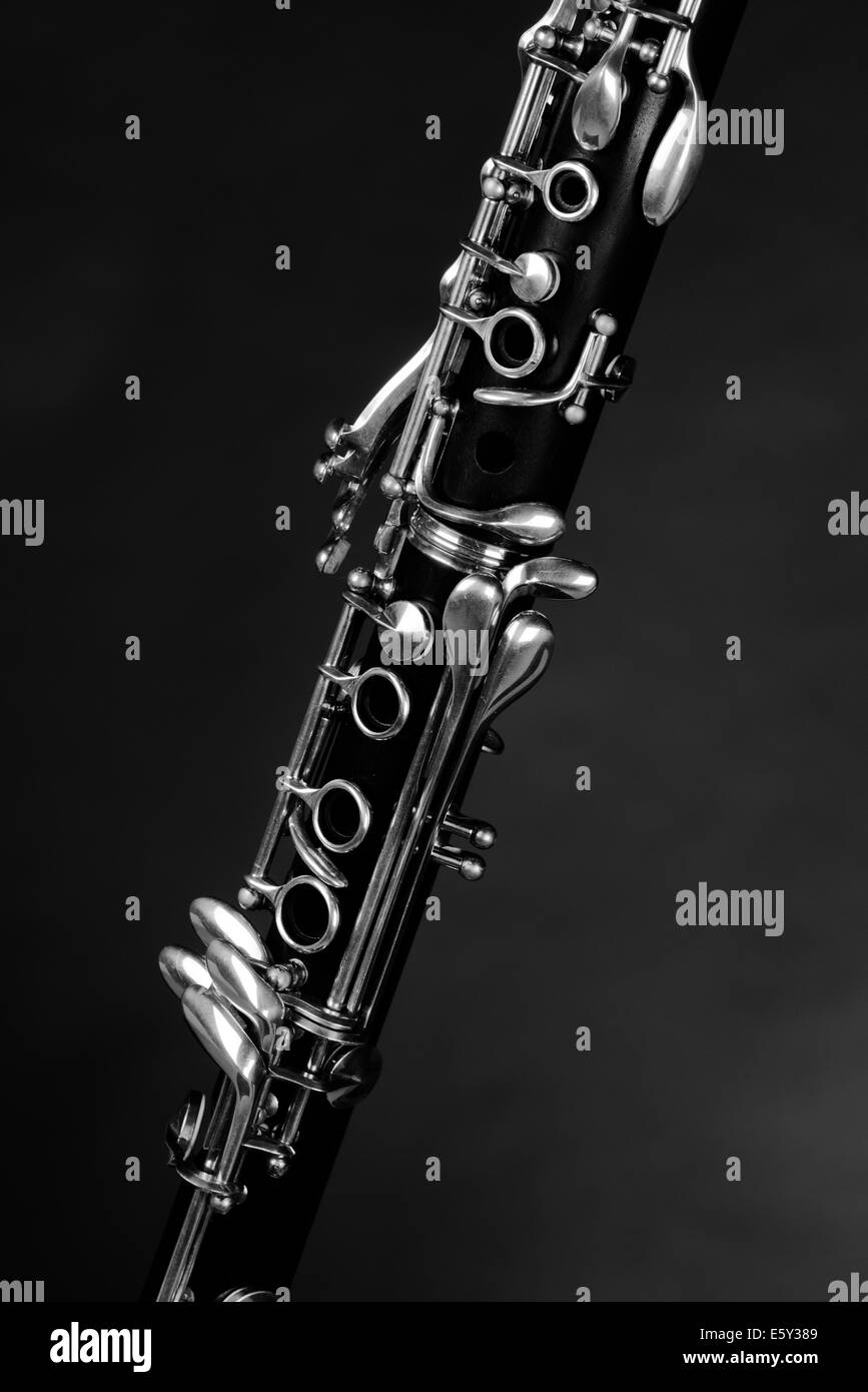 Detail take of a clarinet and its keys Stock Photo - Alamy