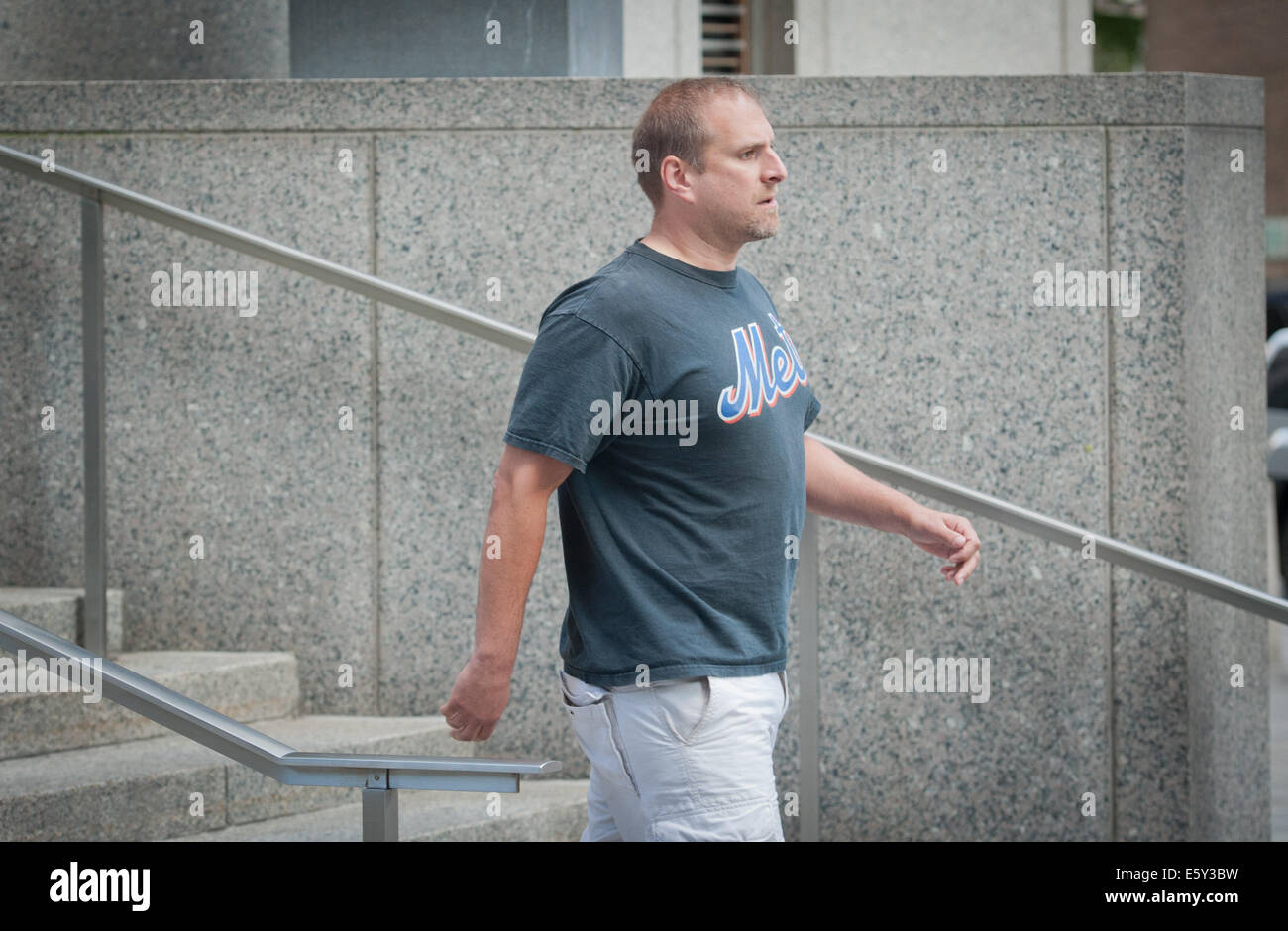 Manhattan, New York, USA. 7th Aug, 2014. JUSTIN ROMANO leavers ...