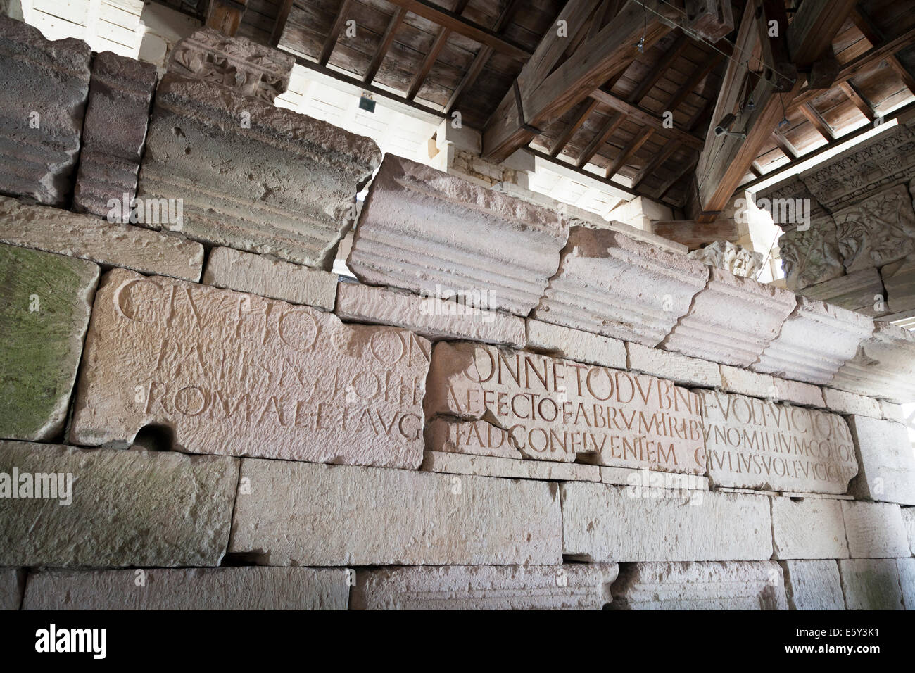 Preserved inscription from the Arch of Germanicus inside the ...