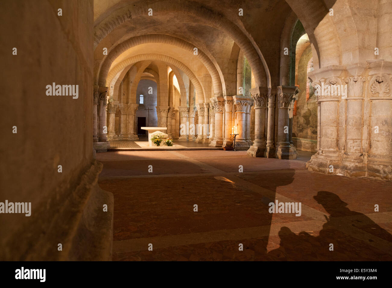 The crypt of the Basilica of Saint Eutropius in Saintes Stock Photo - Alamy