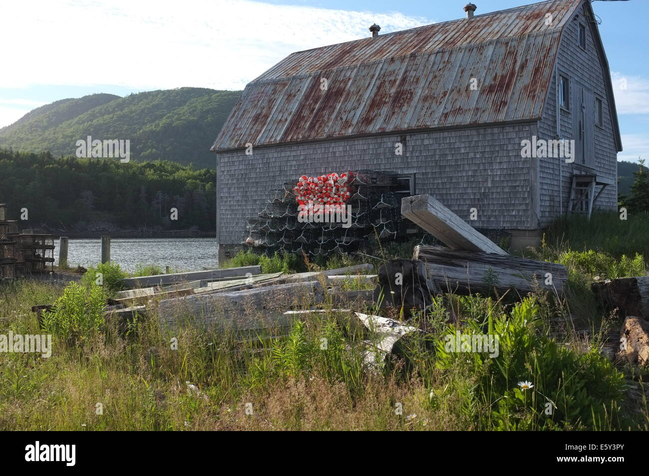 A fishing barn in rural Cape Breton, Nova Scotia Stock Photo - Alamy