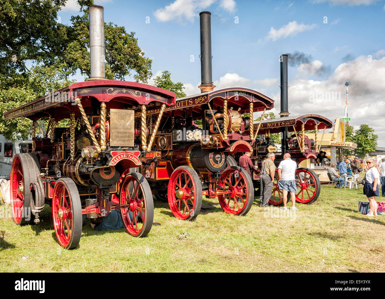 Traction engines at Pickering traction engine rally Stock Photo - Alamy