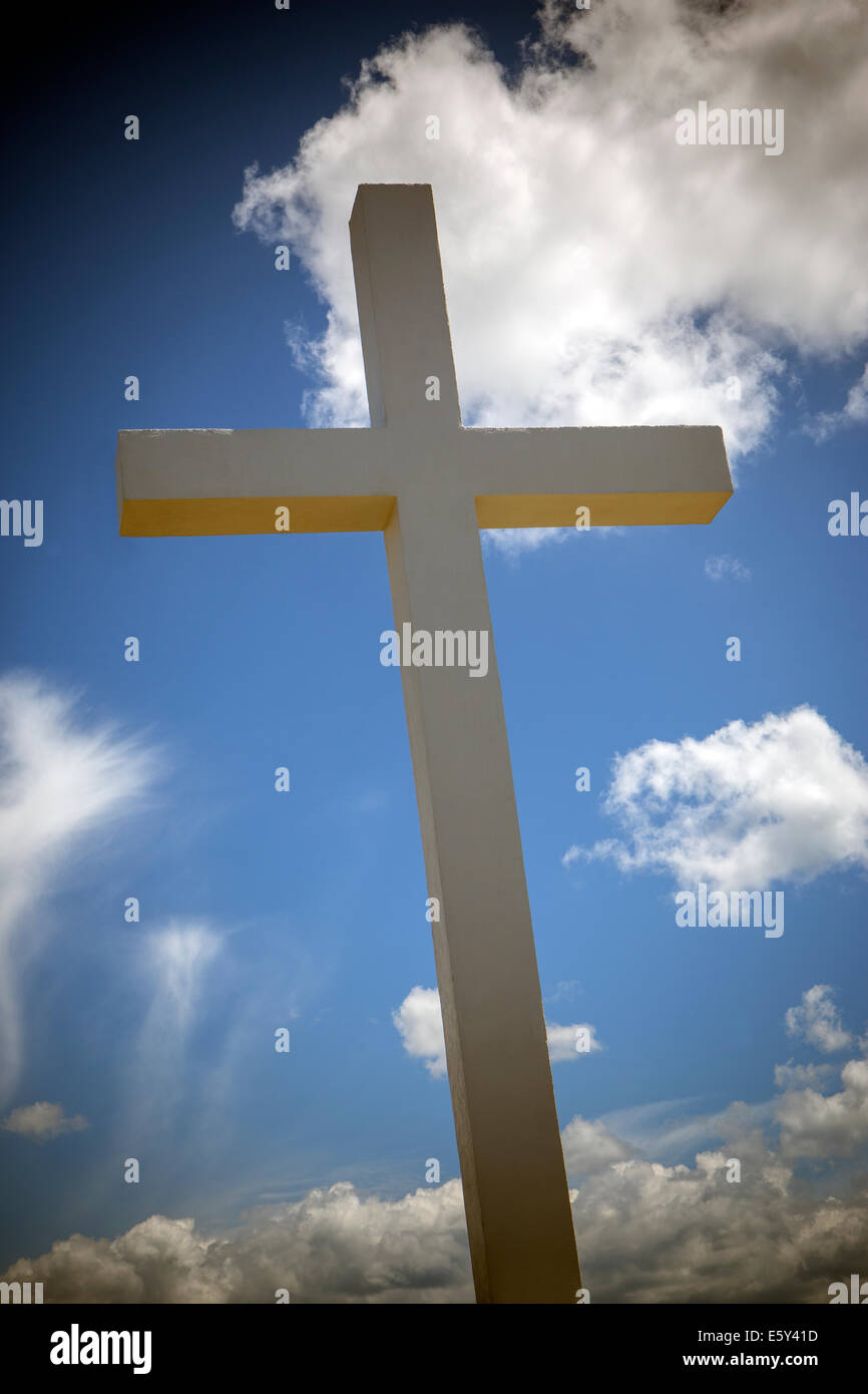 A large white cross Stock Photo - Alamy
