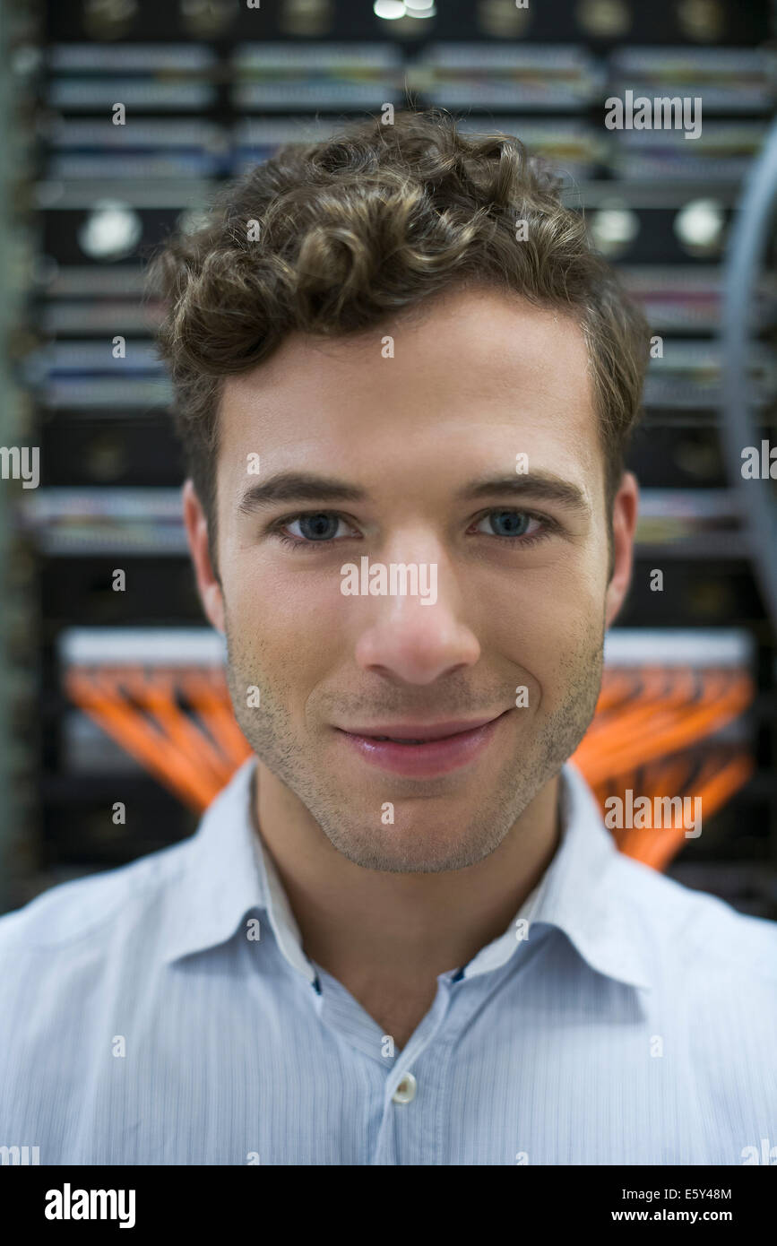 Computer technician, portrait Stock Photo - Alamy