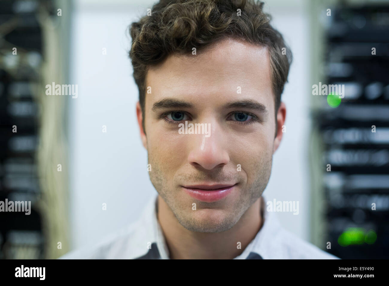 Computer technician, portrait Stock Photo - Alamy