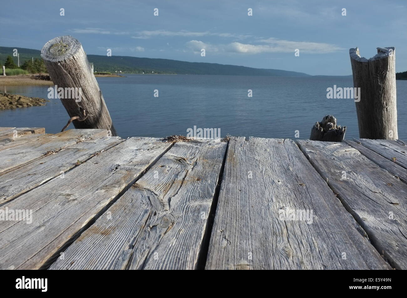 an old wharf in Atlantic Canada Stock Photo - Alamy