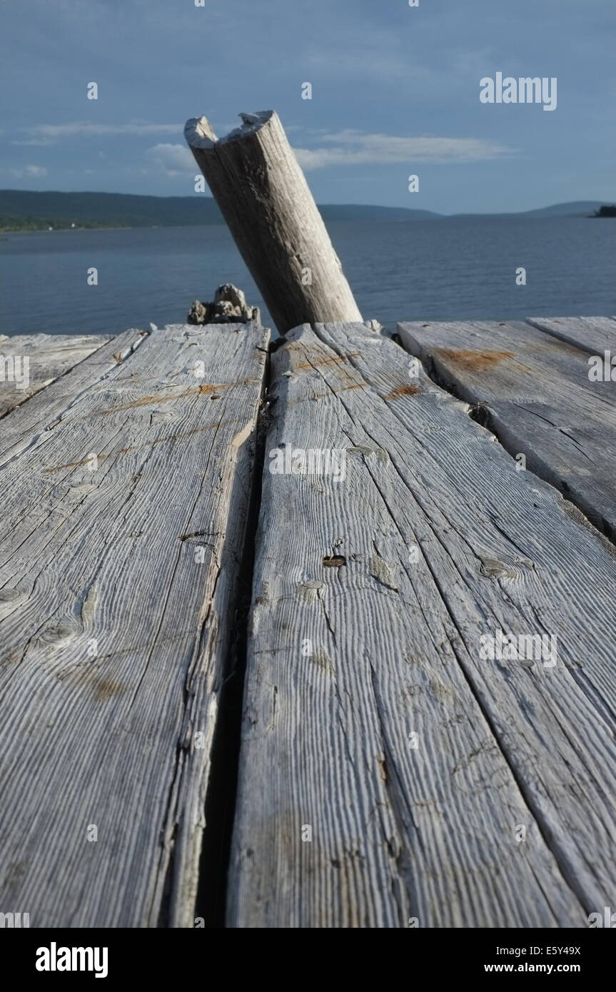 an old wharf in Atlantic Canada Stock Photo - Alamy