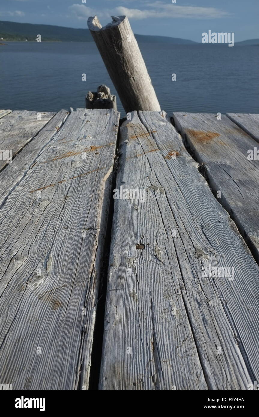 an old wharf in Atlantic Canada Stock Photo - Alamy