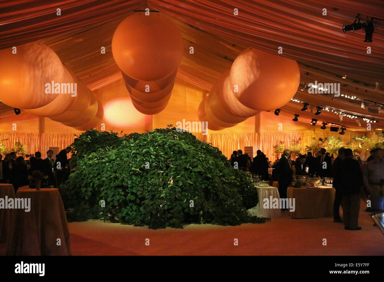 Washington, DC. 5th Aug, 2014. A temporary tent-like building was built ...