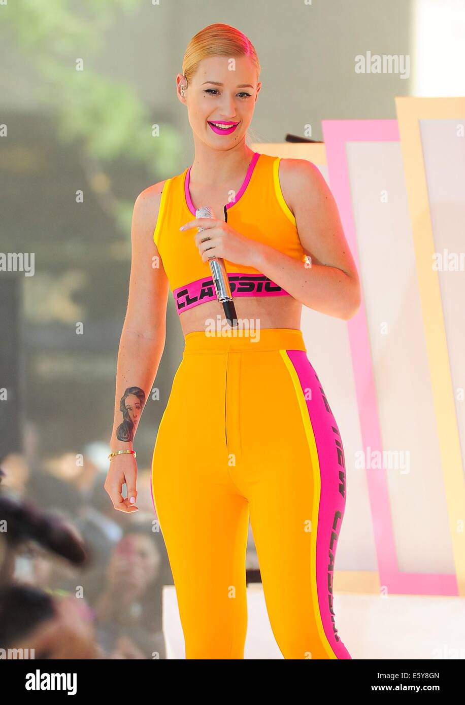 New York, NY, USA. 8th Aug, 2014. Iggy Azalea on stage for NBC TODAY ...
