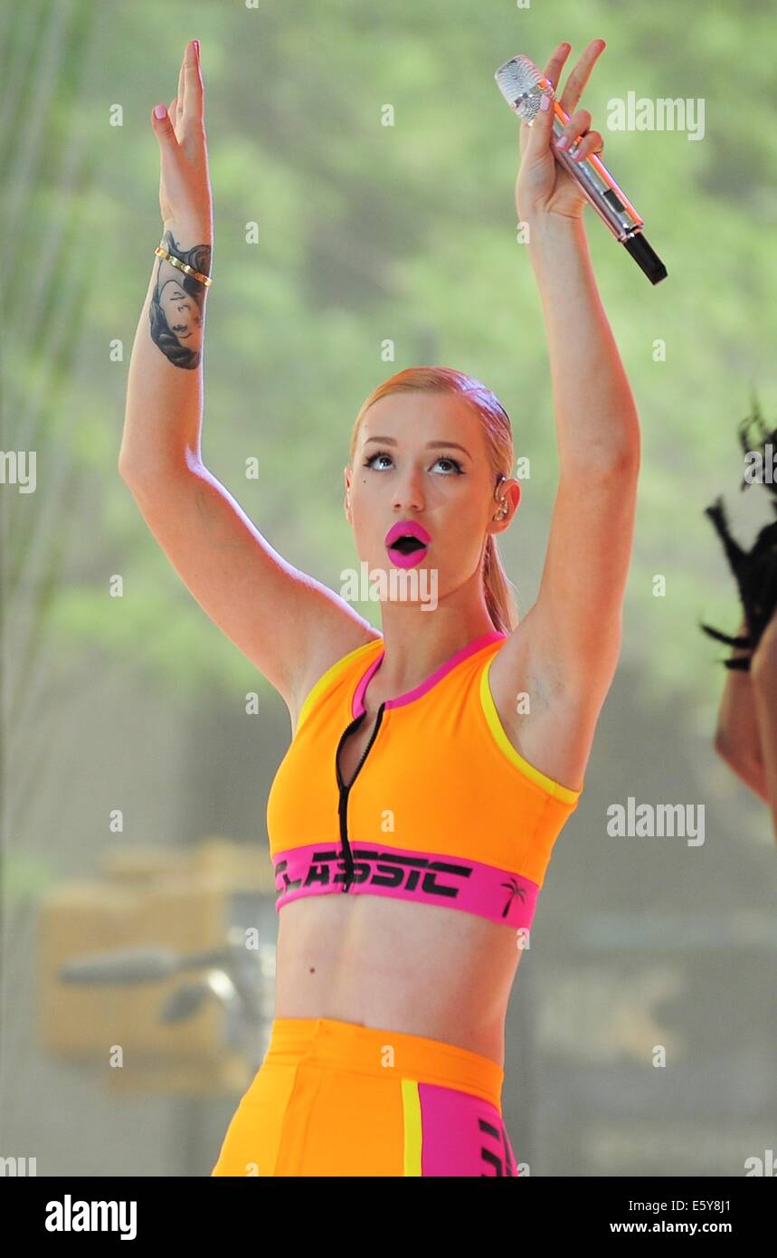New York, NY, USA. 8th Aug, 2014. Iggy Azalea on stage for NBC TODAY ...