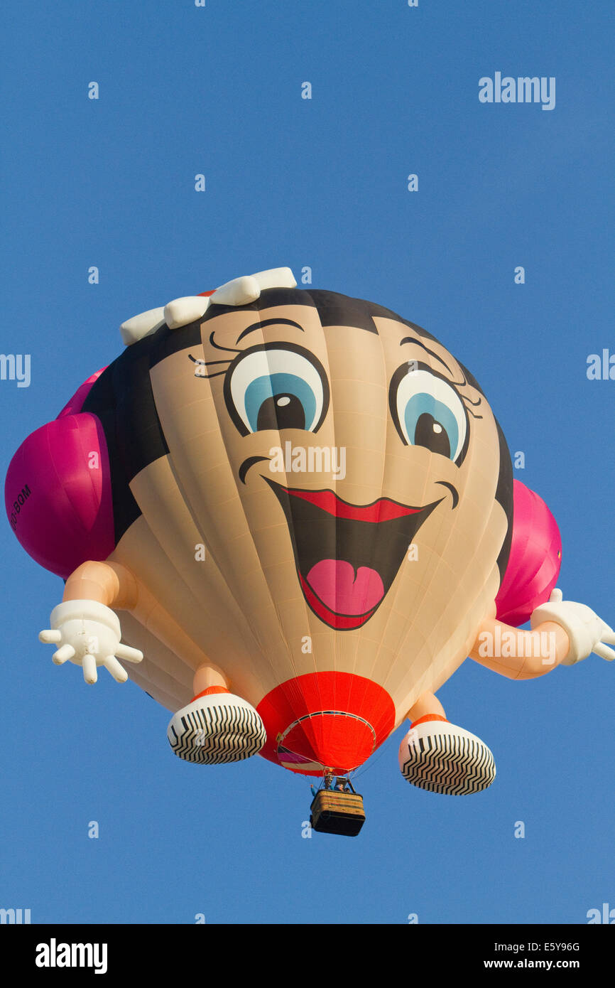Bristol, UK. 8th August, 2014. Shapes Balloons lift off during the ...