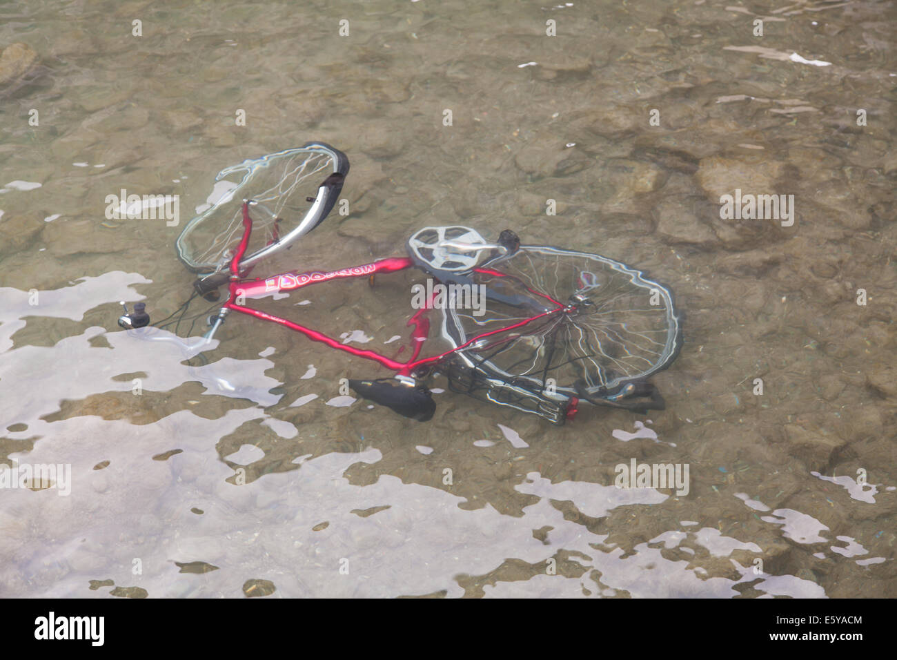Abandon bike drown water hi-res stock photography and images - Alamy