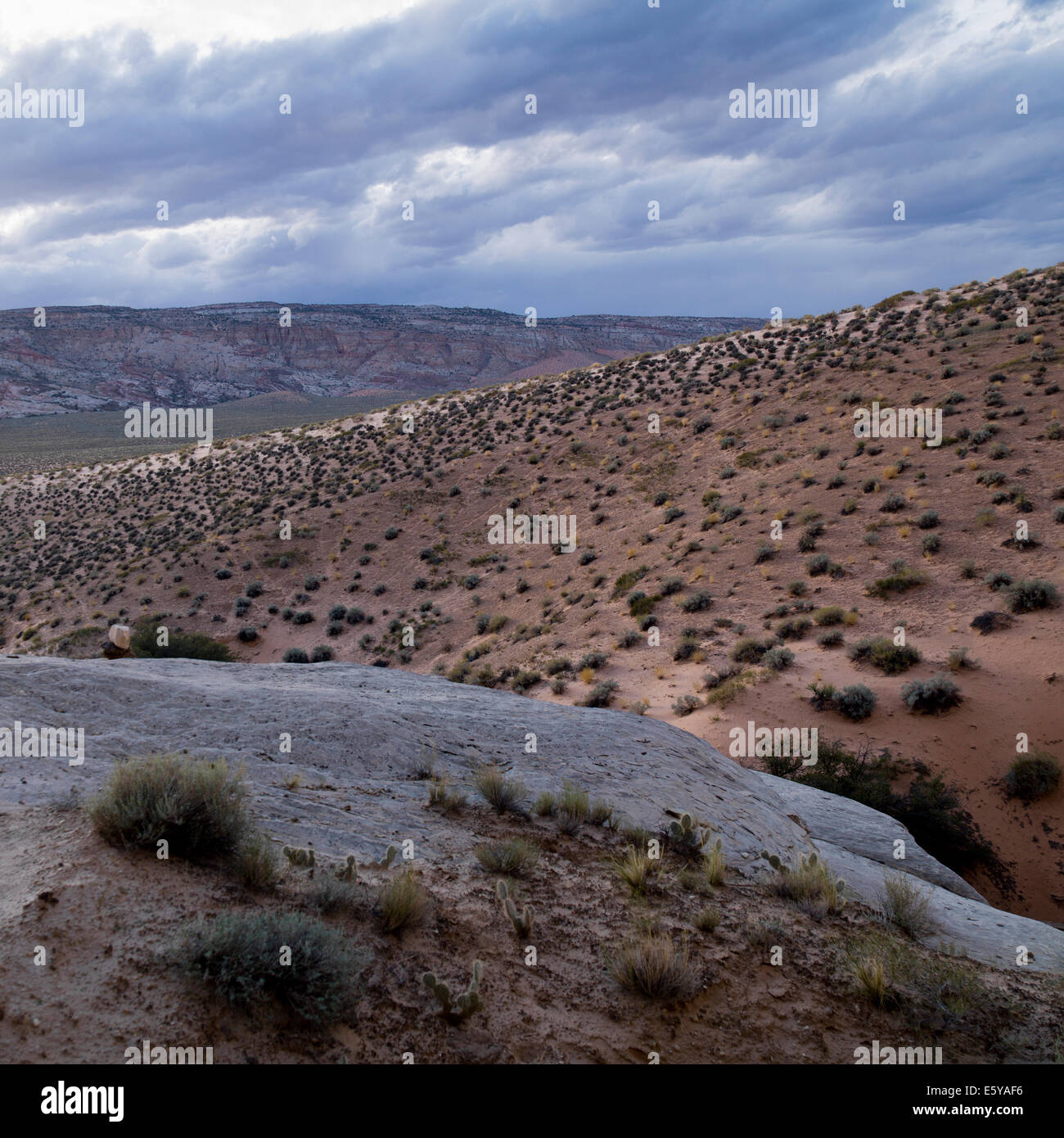Clouds over a desert, Utah, USA Stock Photo - Alamy