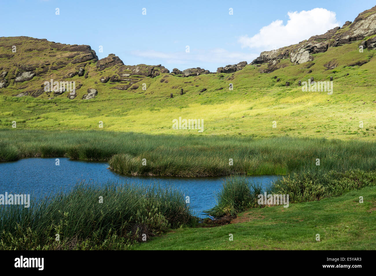 Rano Raraku Crater Stock Photos & Rano Raraku Crater Stock Images - Alamy
