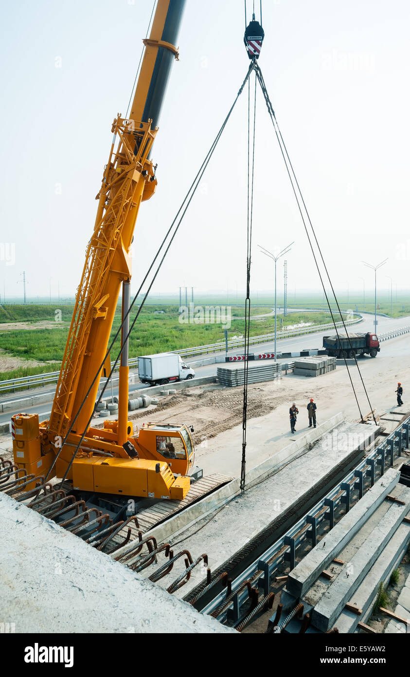 process of bridge construction Stock Photo - Alamy