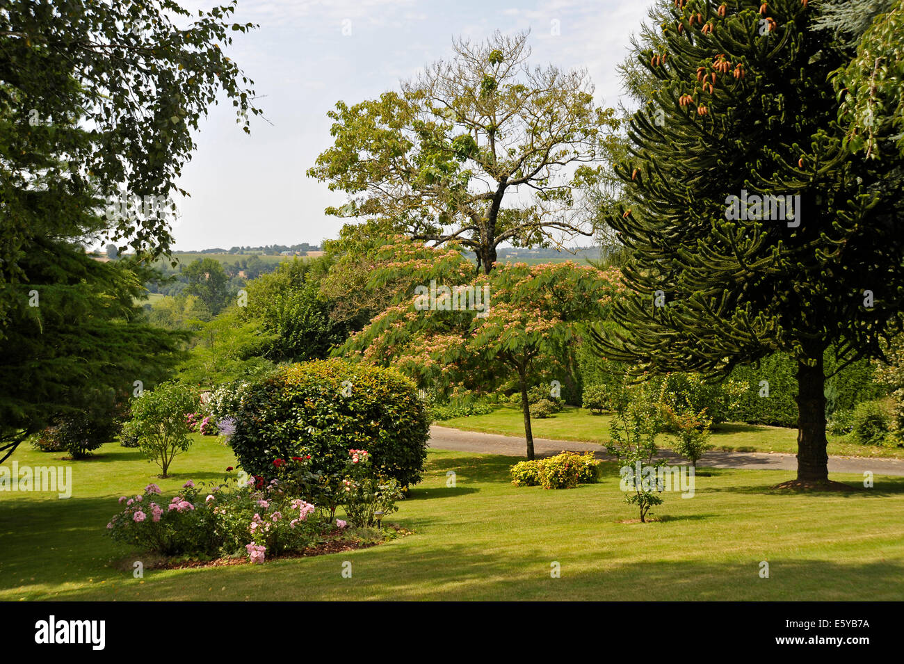 Beautiful garden in L'Absie France Stock Photo - Alamy