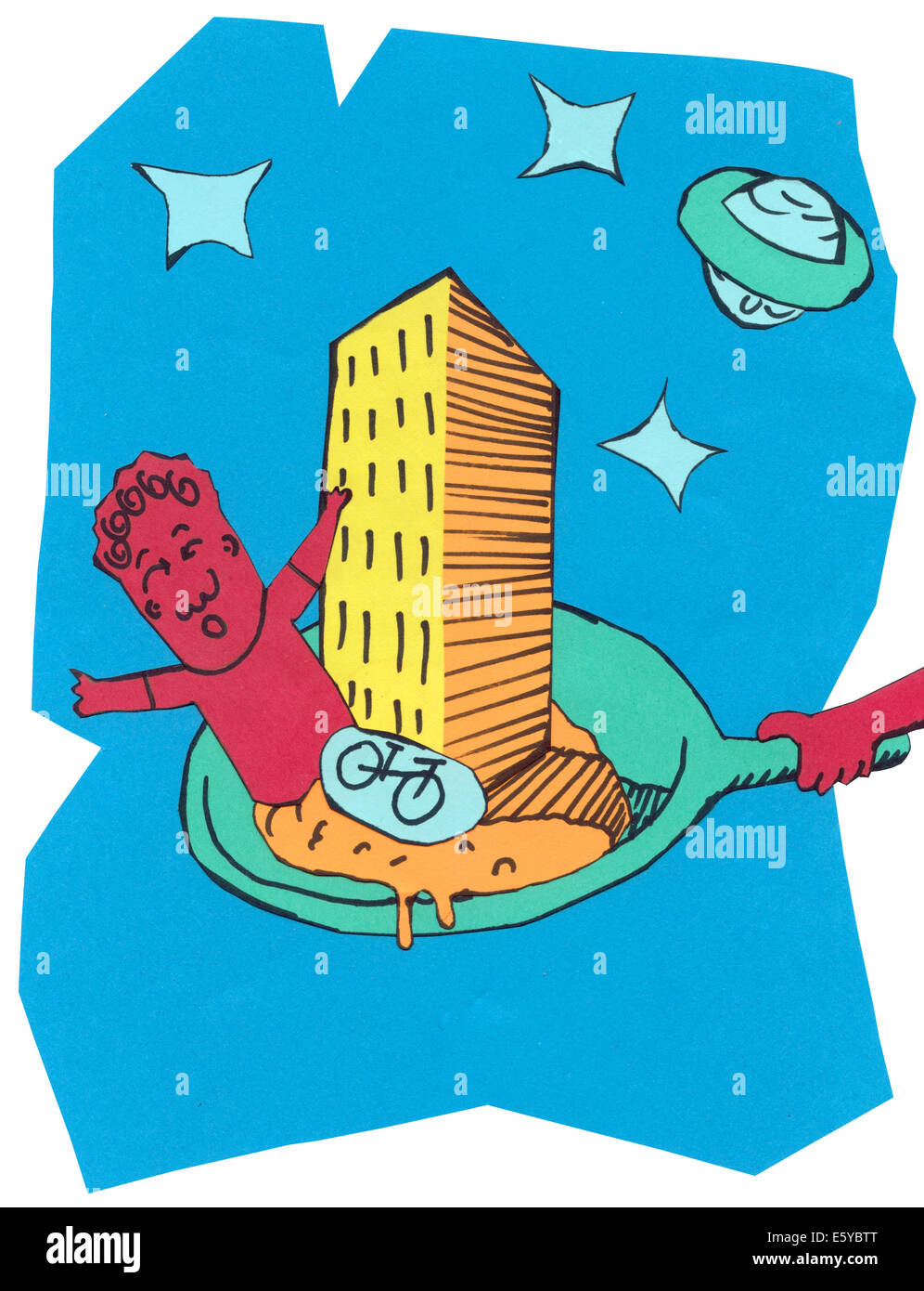 Man overwhelmed paper Cut Out Stock Images & Pictures - Alamy