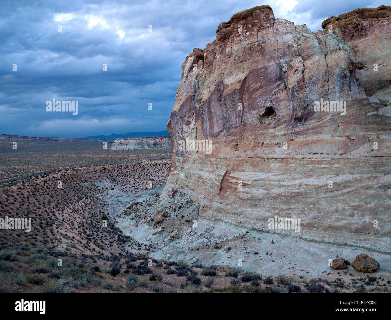 Rock formations on a landscape, Amangiri, Canyon Point, Hoodoo Trail ...