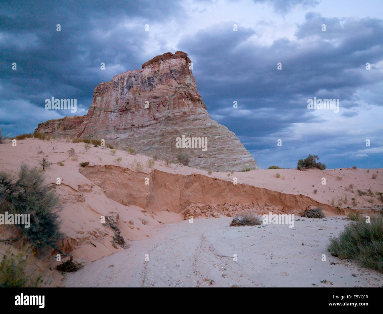 Rock formations on a landscape, Amangiri, Canyon Point, Hoodoo Trail ...