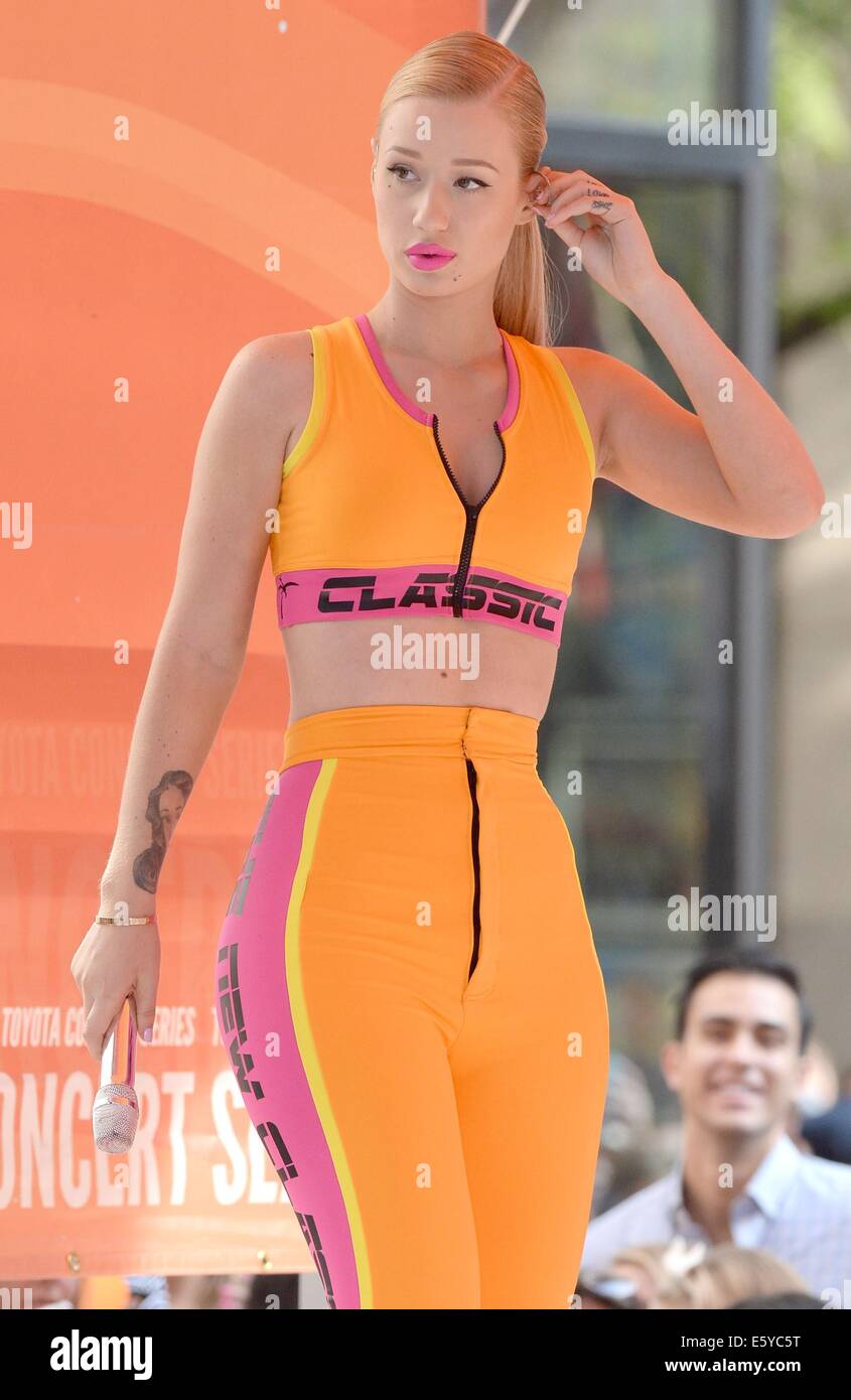 New York, NY, USA. 8th Aug, 2014. Iggy Azalea on stage for NBC TODAY ...