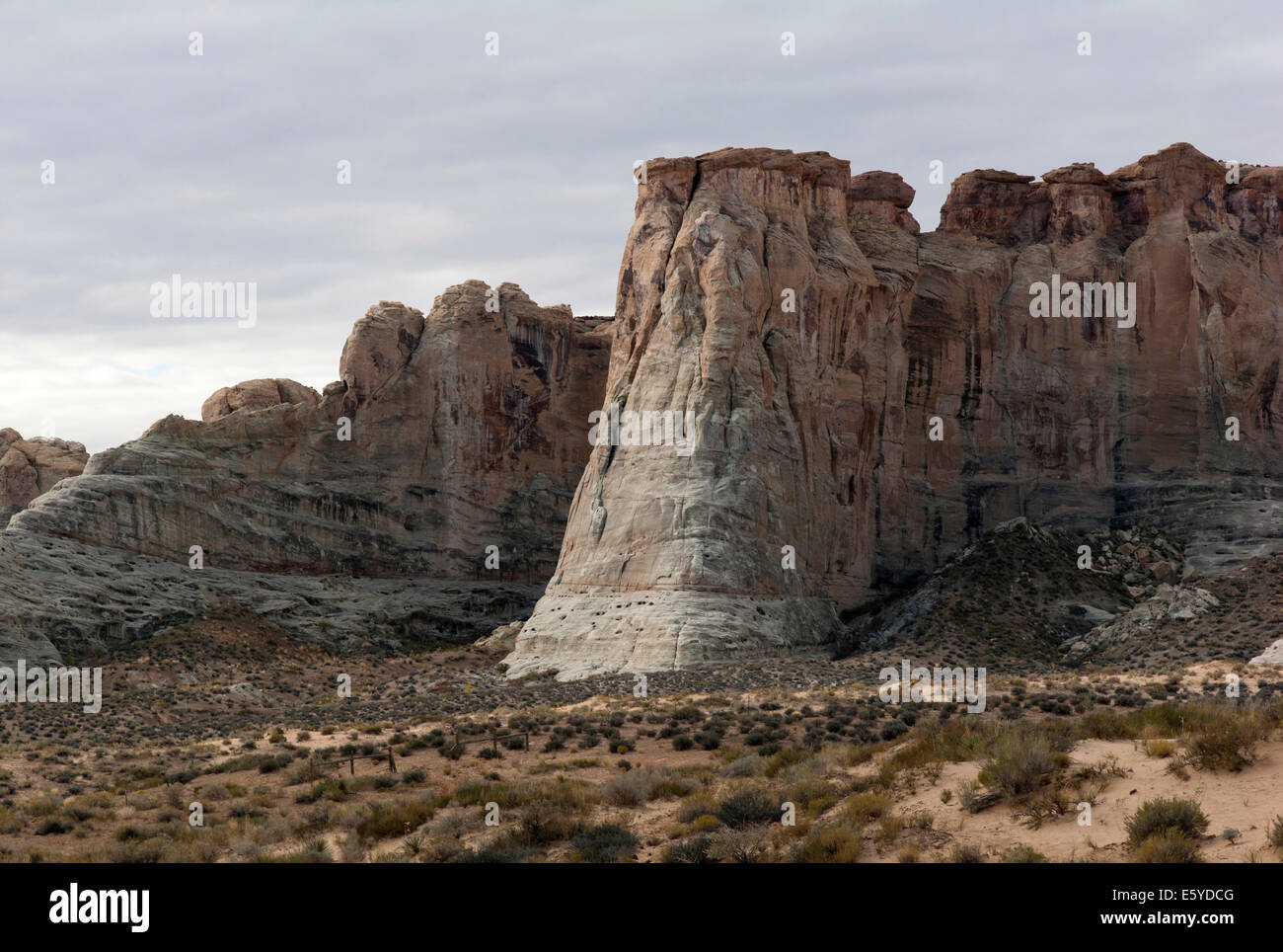 Rock formations on a landscape, Amangiri, Canyon Point, Hoodoo Trail ...