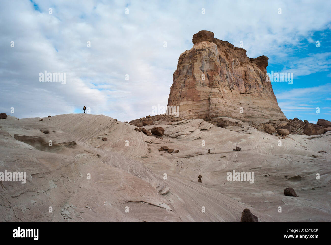 Rock formations on a landscape, Amangiri, Canyon Point, Hoodoo Trail ...