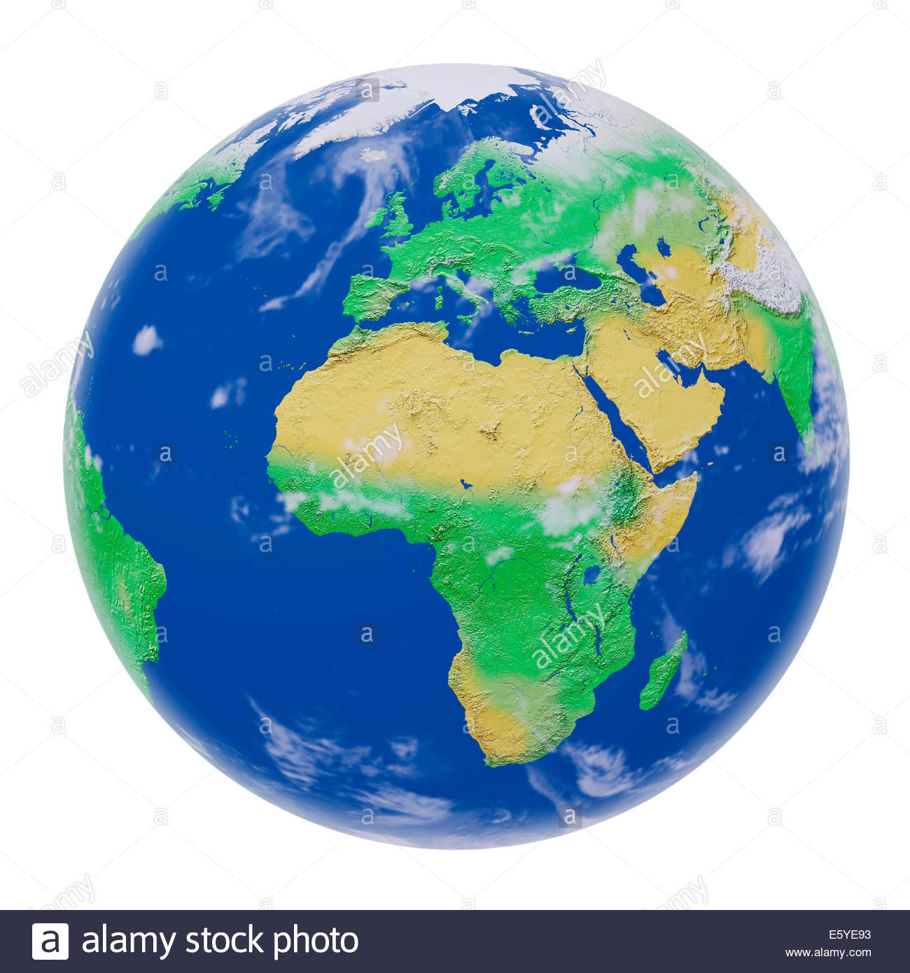 World Map Relief Map Centered High Resolution Stock Photography and ...