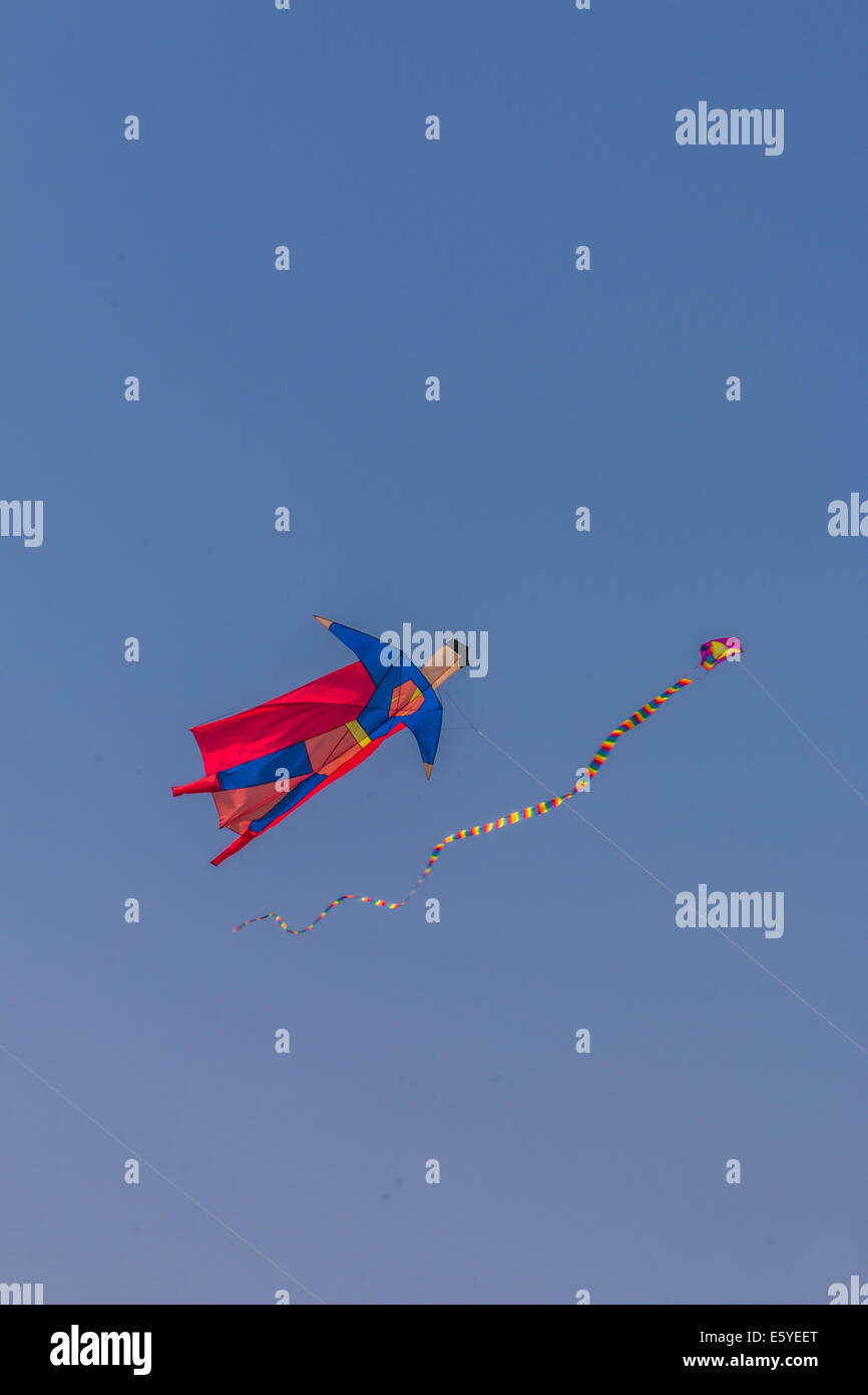 Superman kite hi-res stock photography and images - Alamy