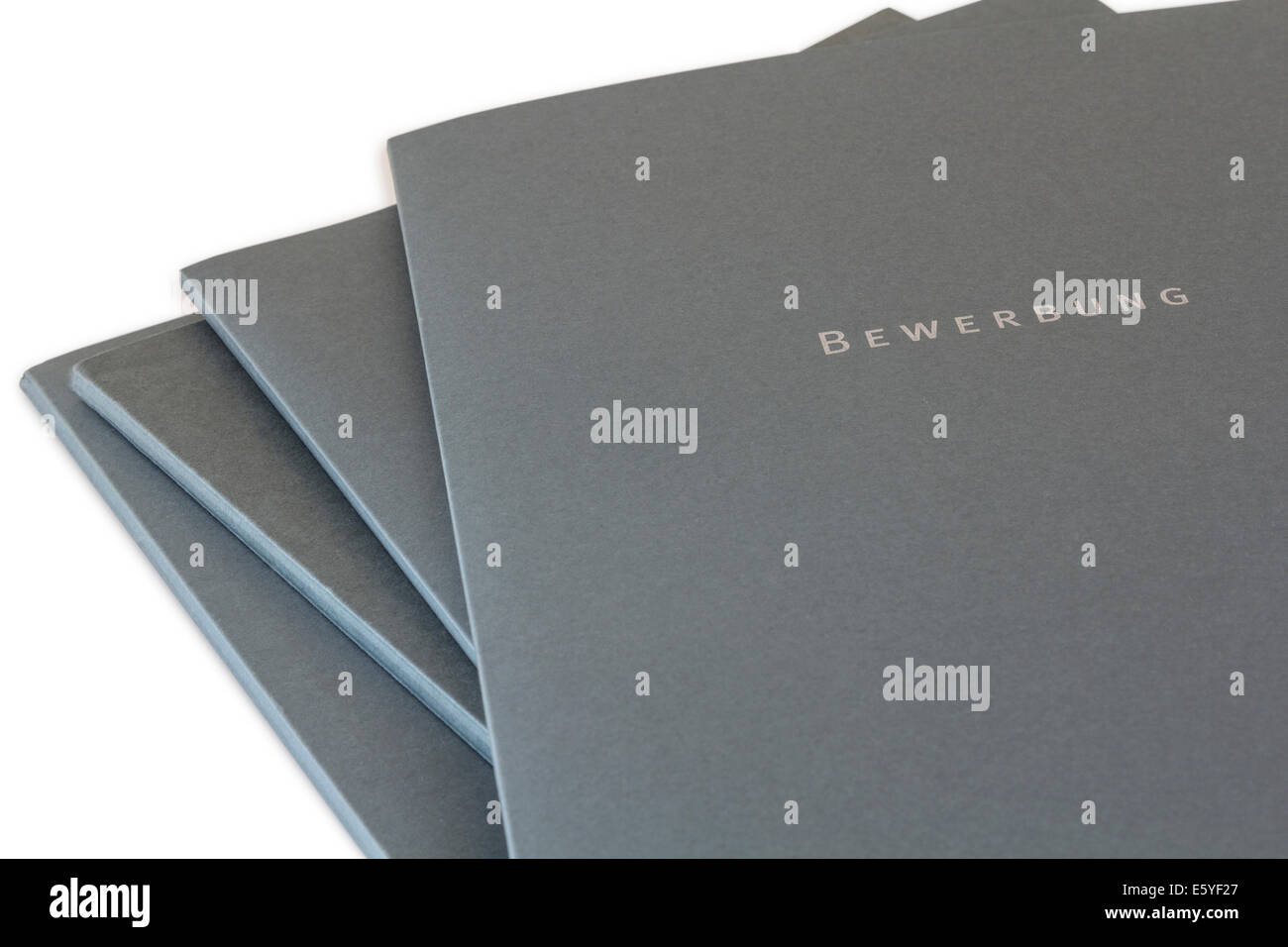 Batch of job application files isolated on white background Stock Photo ...