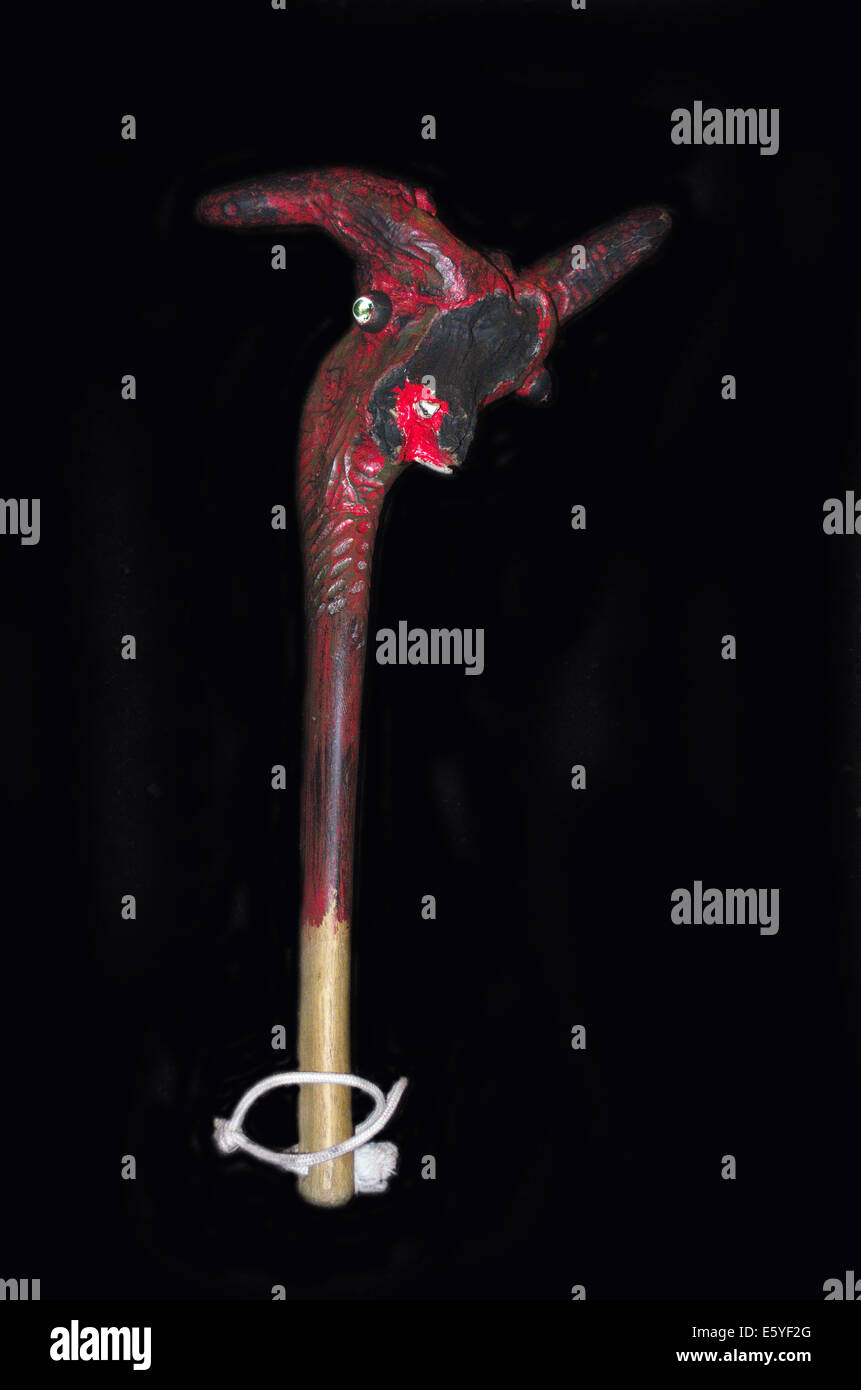 Characteristic folk custom The Bellmen in Rijeka Carnival Stock Photo ...